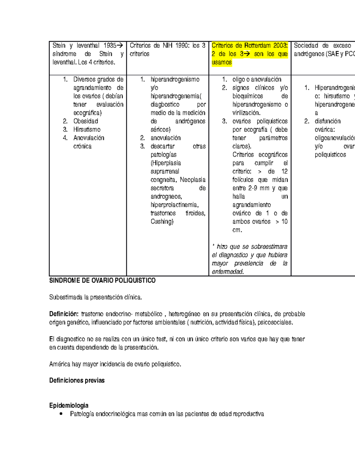 Sindrome DE Ovario Poliquistico - Stein y leventhal 1935 síndrome de ...