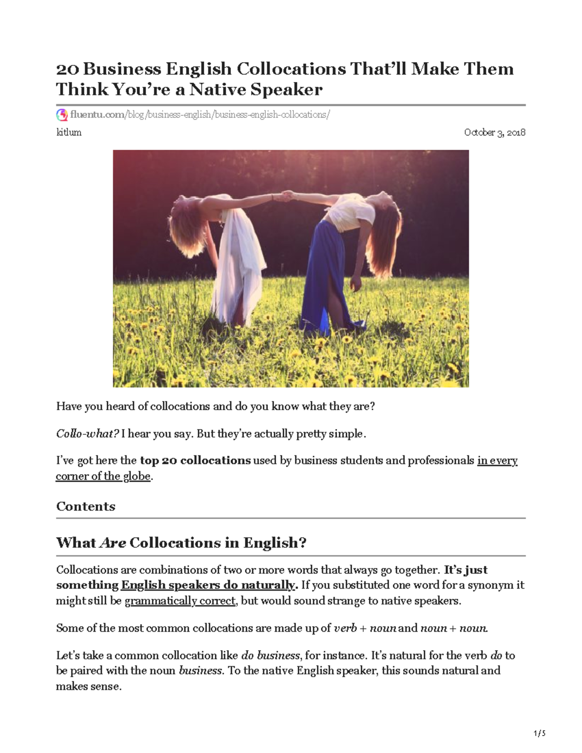 Business-english-collocations - kitlum October 3, 2018 20 Business ...