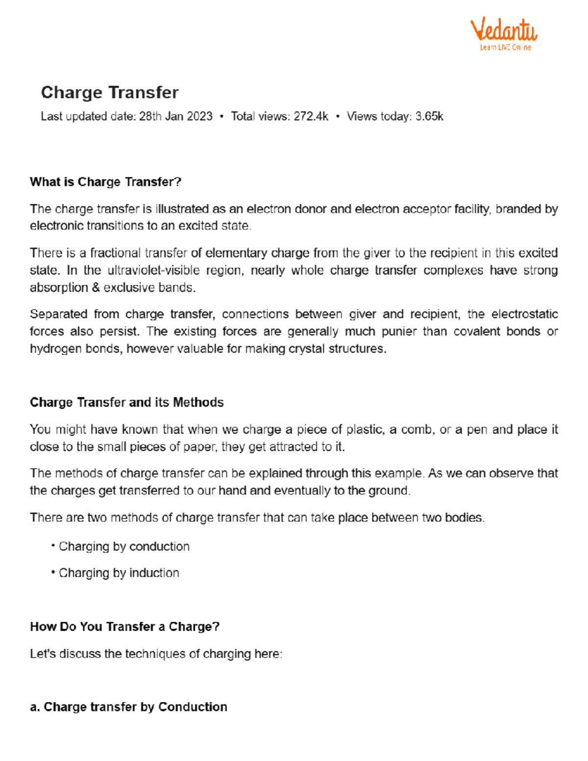 Charge Transfer - B.tech CSE - Studocu