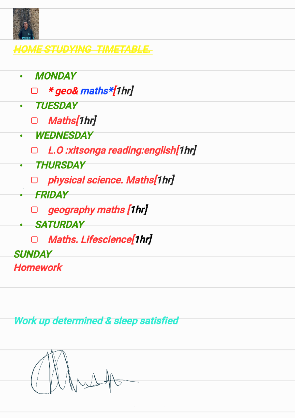 Timetabl€》 - GGH 1501 - Studocu