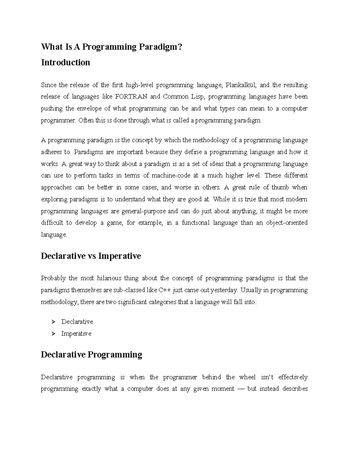 Programming Paradigm What Is A Programming Paradigm Introduction Since The Release Of The 5807