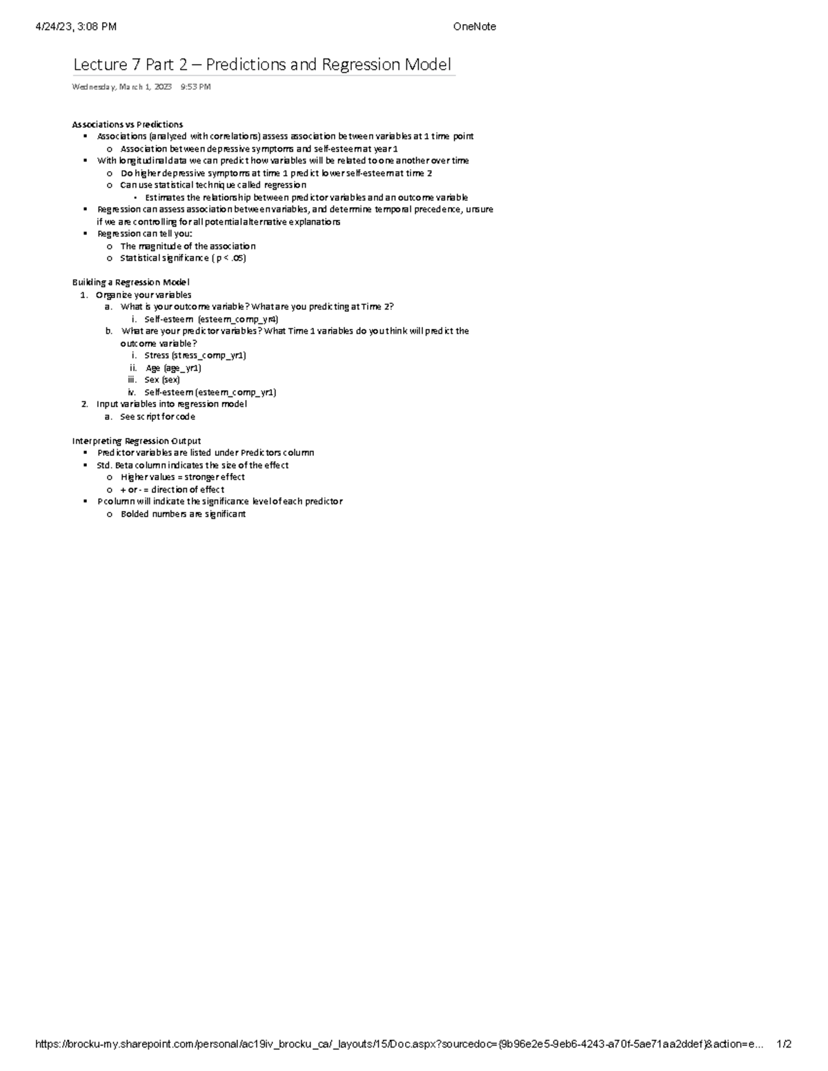 PSYC 4P08 - Lecture 7.2 - Predictions and Regression - 4/24/23, 3:08 PM ...