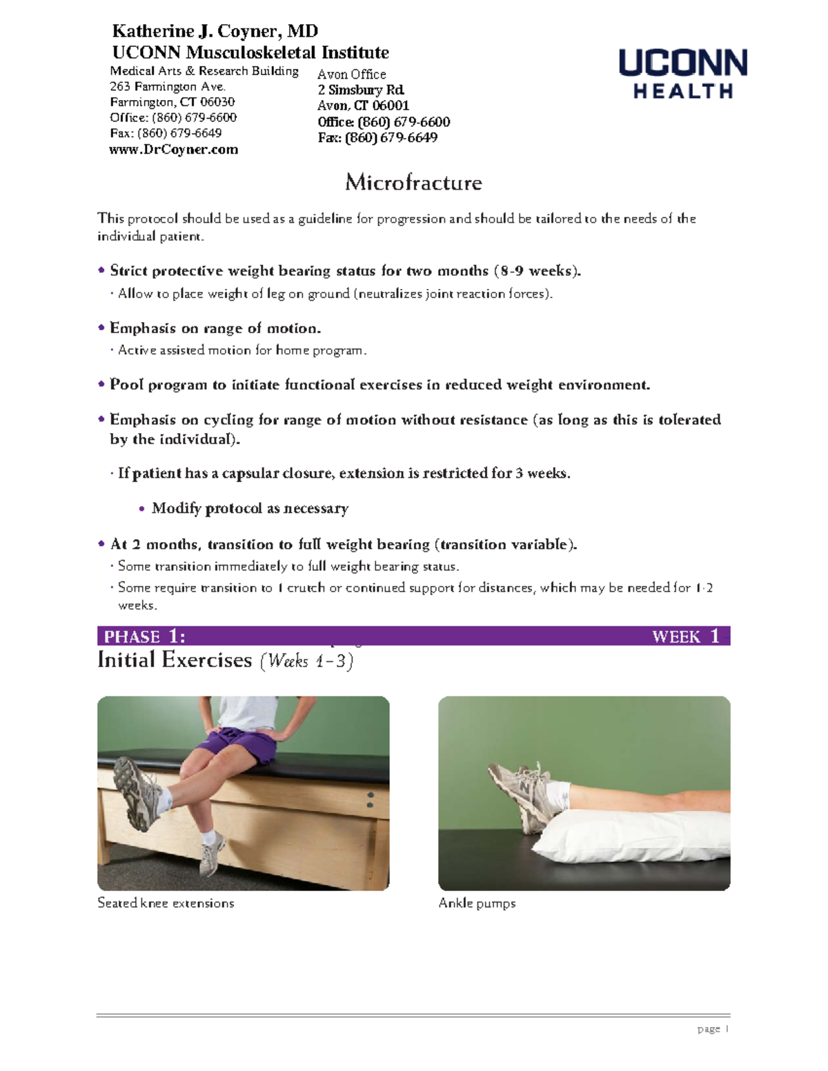 Microfracture - micro fracture - Microfracture This protocol should be ...
