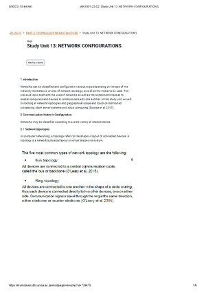 AIN1501 Study Unit 1 - notes - P A R T 1 INTRODUCTION TO INFORMATION ...