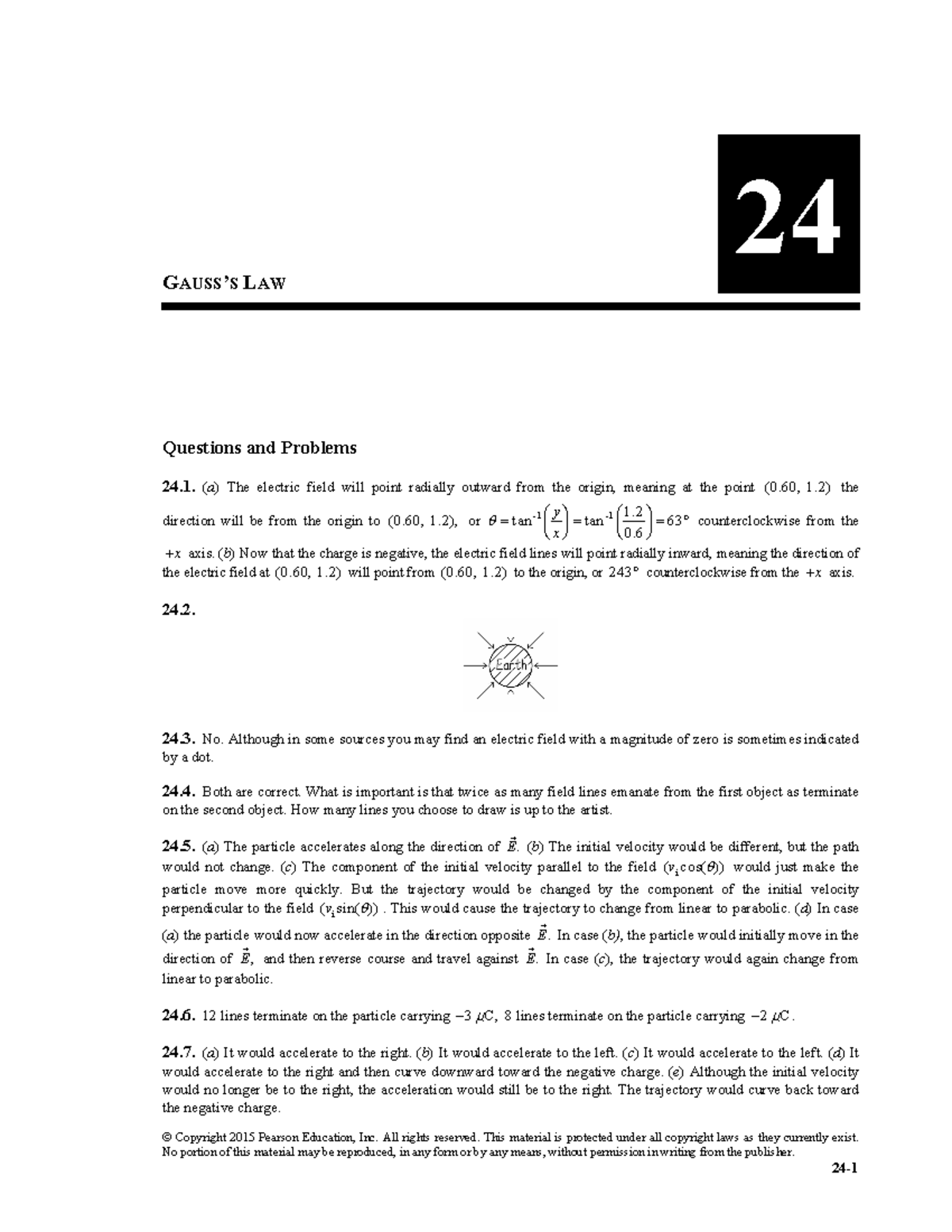 Chapter 24 - practice - © Copyright 2015 Pearson Education, Inc. All ...