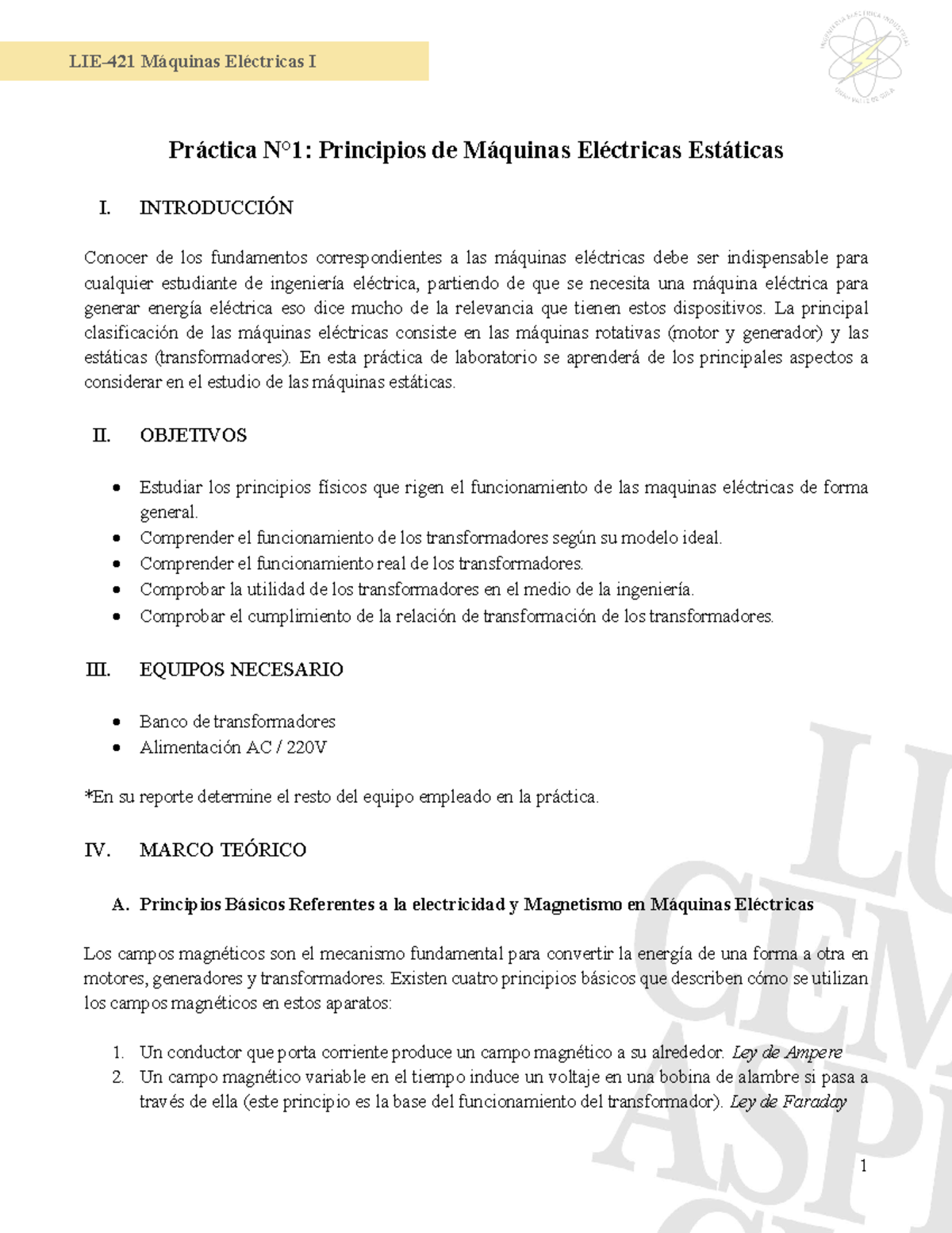 Lab1 LIE421 Iipac 2022 - Este es la practica del lab #4 de maquinas 1 - Práctica N°1: Principios ...