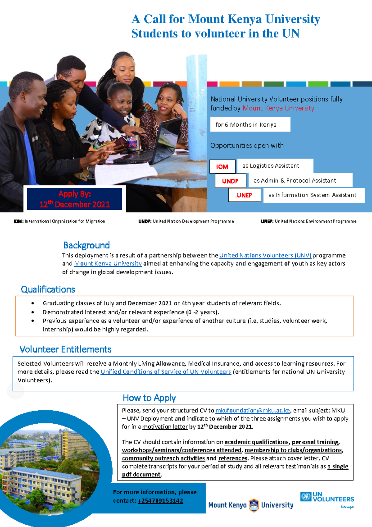 MKU - UNV Deployment Poster - unv IOM: International Organization for ...