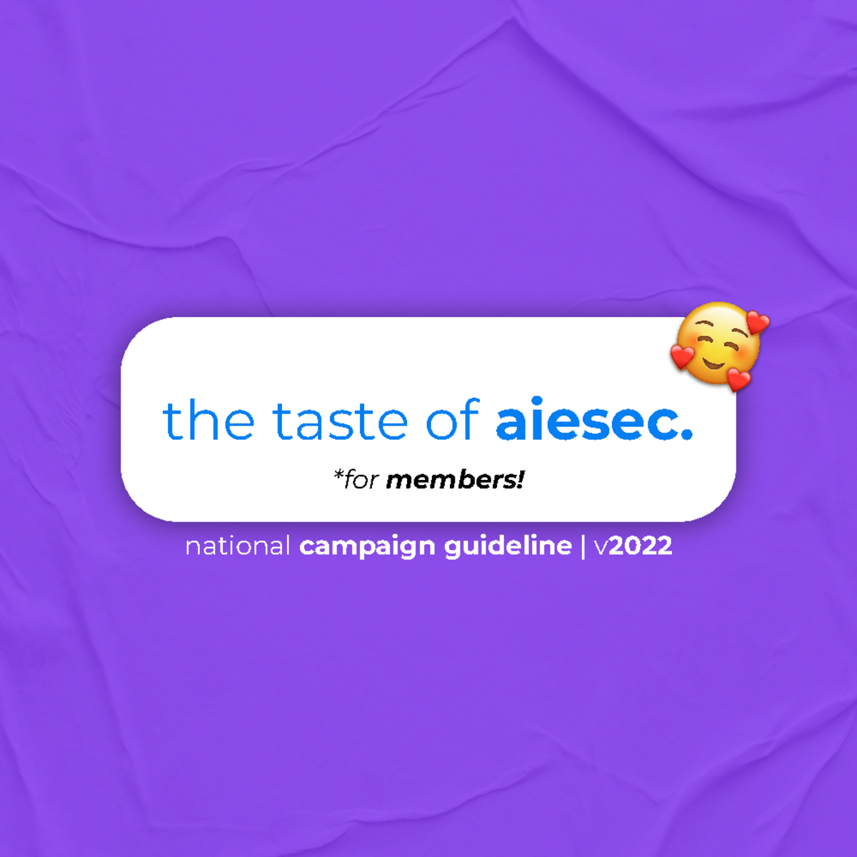 Copy of the taste of aiesec 2022 member twibbon brief. aiesec ...