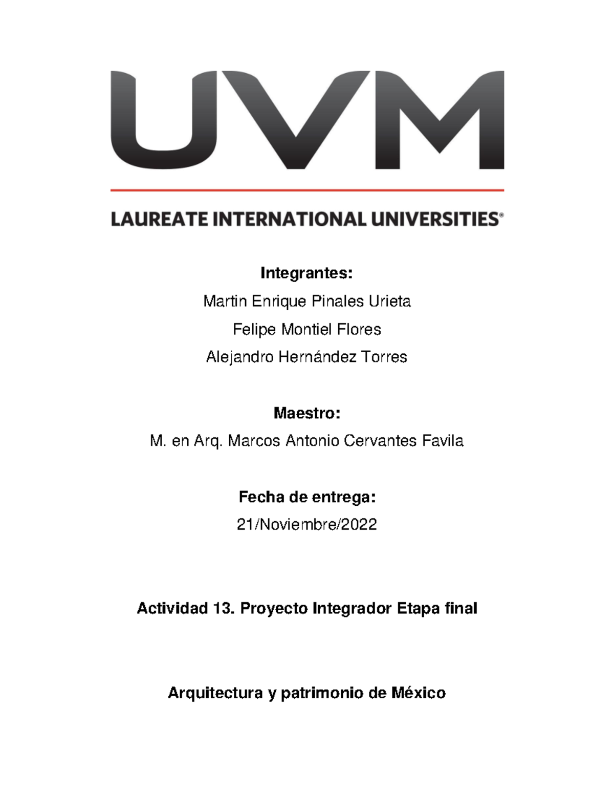 A#13 FMF - Actividad final - Integrantes: Martin Enrique Pinales Urieta ...