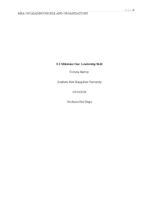 MBA 530 Module Six Assignment - MBA 530 Module Six Assignment Personal ...