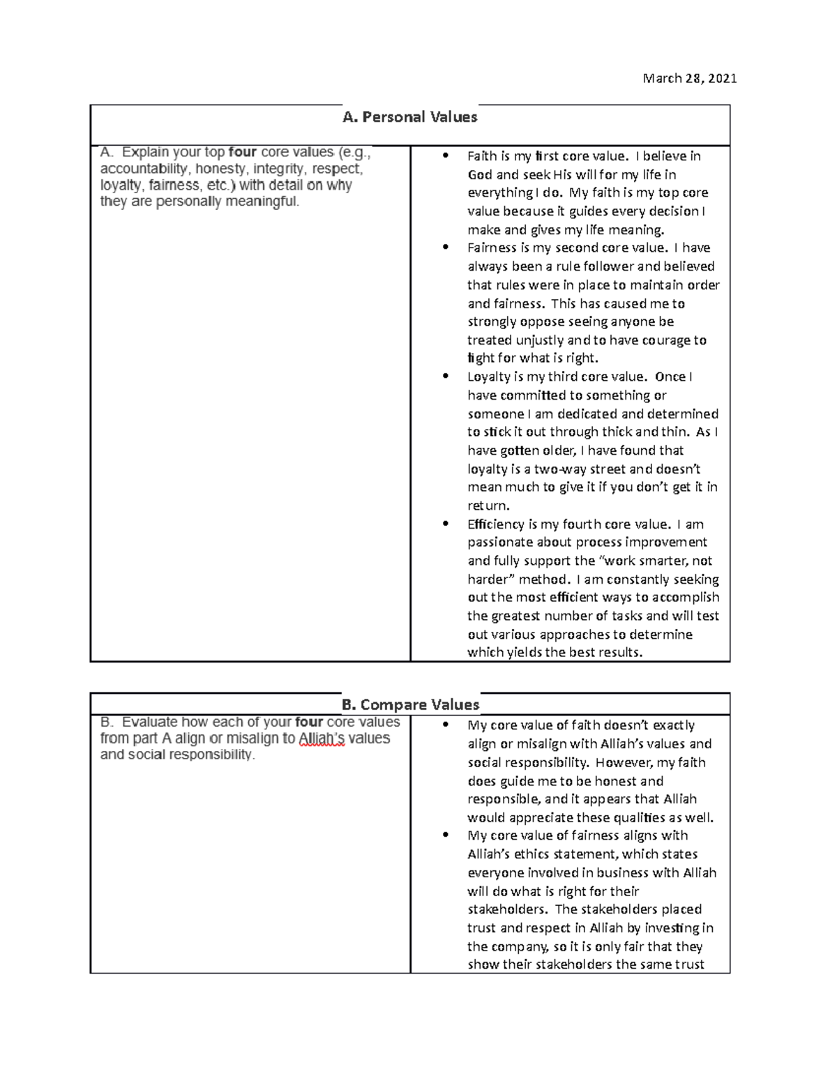 D082 Task 2 - D082 Performance Assessment Task 2. - March 28, 2021 A ...