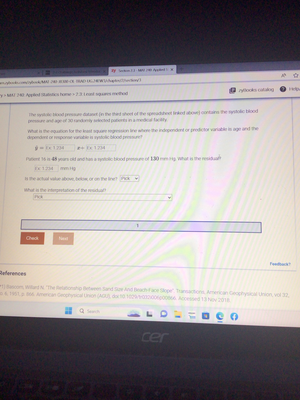 [Solved] The systolic blood pressure dataset listed below contains the - Applied Statistics ...