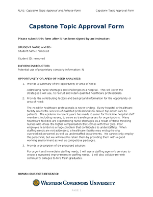 HEALTHCARE MANAGEMENT CAPSTONE — C439 - C439 HEALTHCARE MANAGEMENT ...