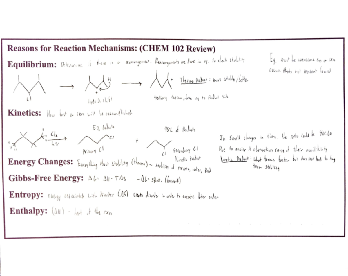 Introduction Into Organic Reactions - Reasons for Reaction Mechanisms ...