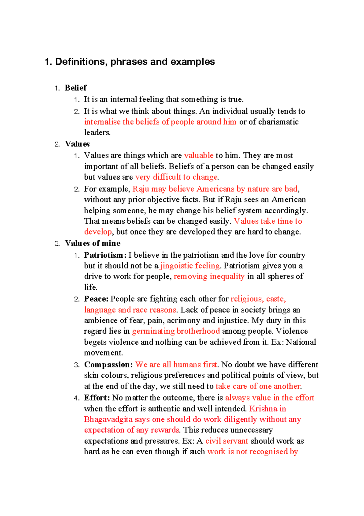 Definitions Phrases and Examples - 1. Definitions, phrases and examples ...