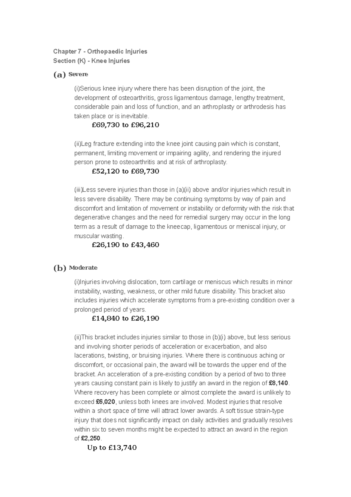 Chapter 7 - Judicial college guidelines for back injuries, spinal ...