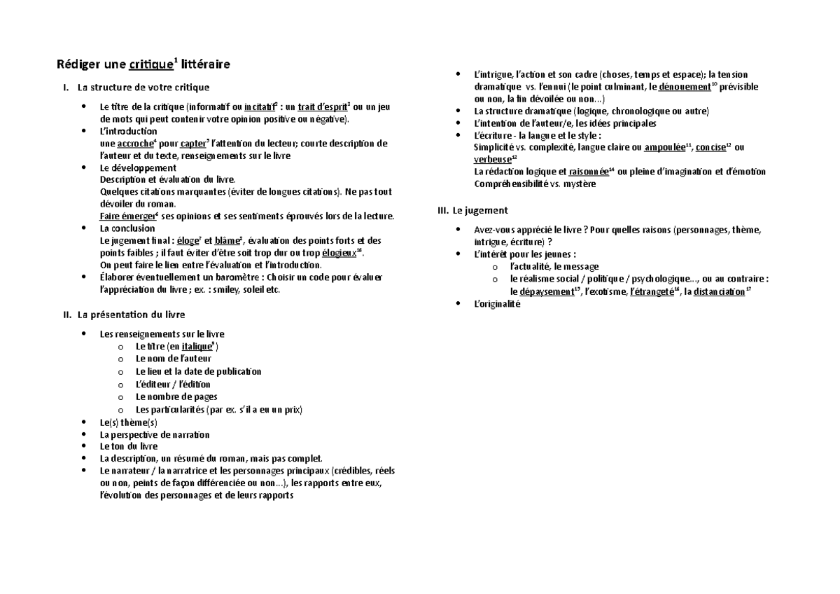 Fiche Outil Critique Littéraire – Réseau Canopé - Quantitatif