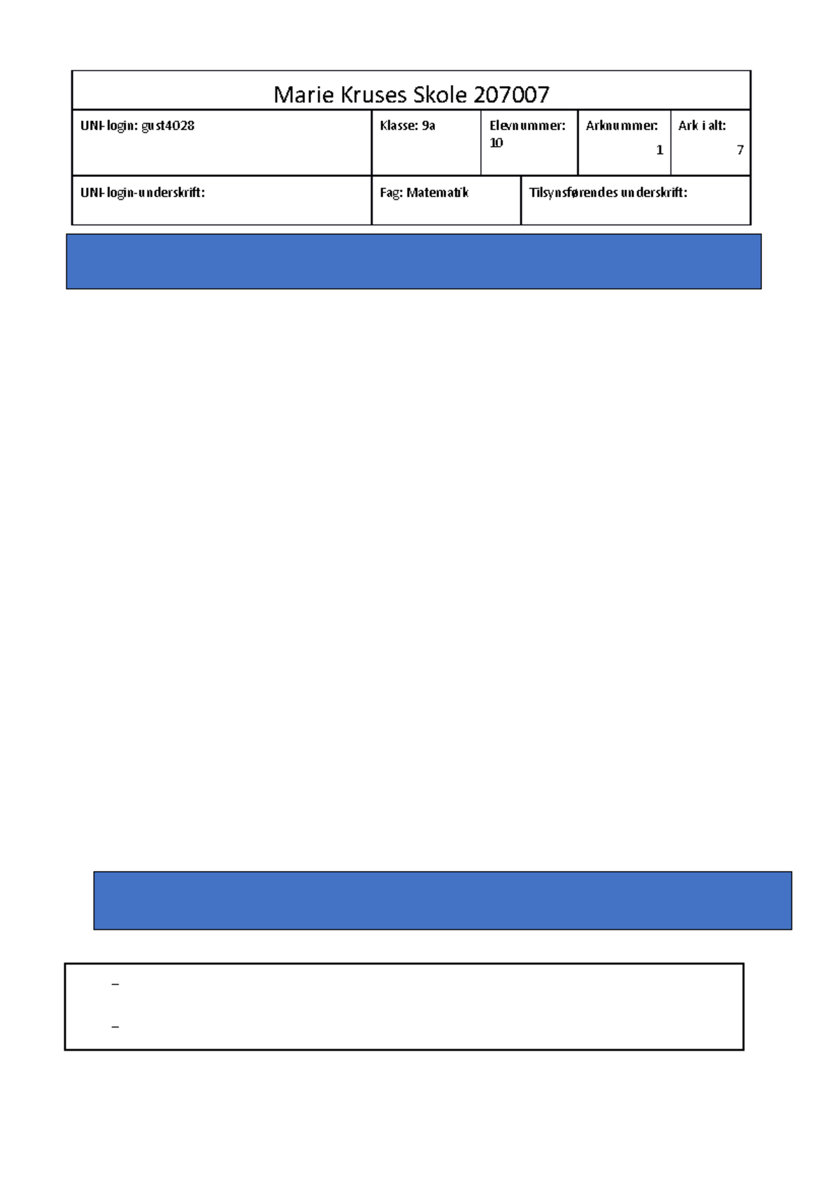 Problemregning fp9 elpære bl.a - UNI-login: gust4028 Klasse: 9a ...