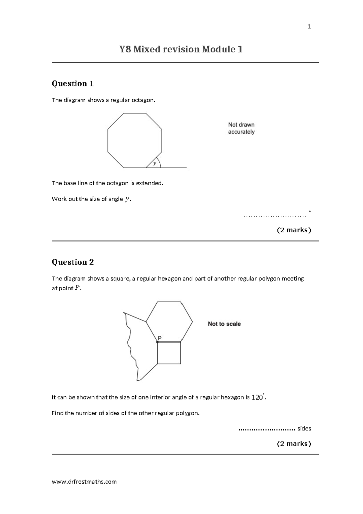 Module 1 revision y8 - ,,,BBG g good - Y8 Mixed revision Module 1 ...