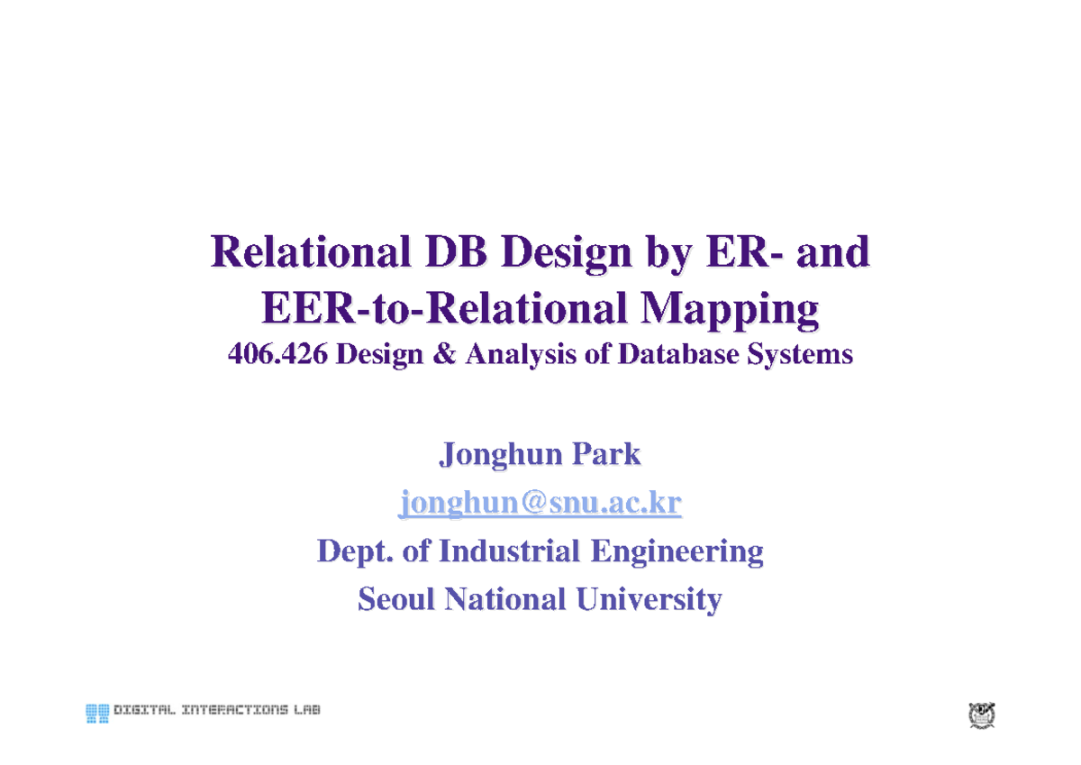7 Relational DBDesign By ERAnd EERTo Relational Mappiing - Relational ...