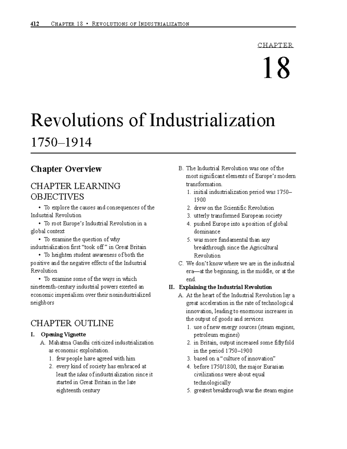 Strayer irm ch18 new - CH A P TER 18 Revolutions of Industrialization ...