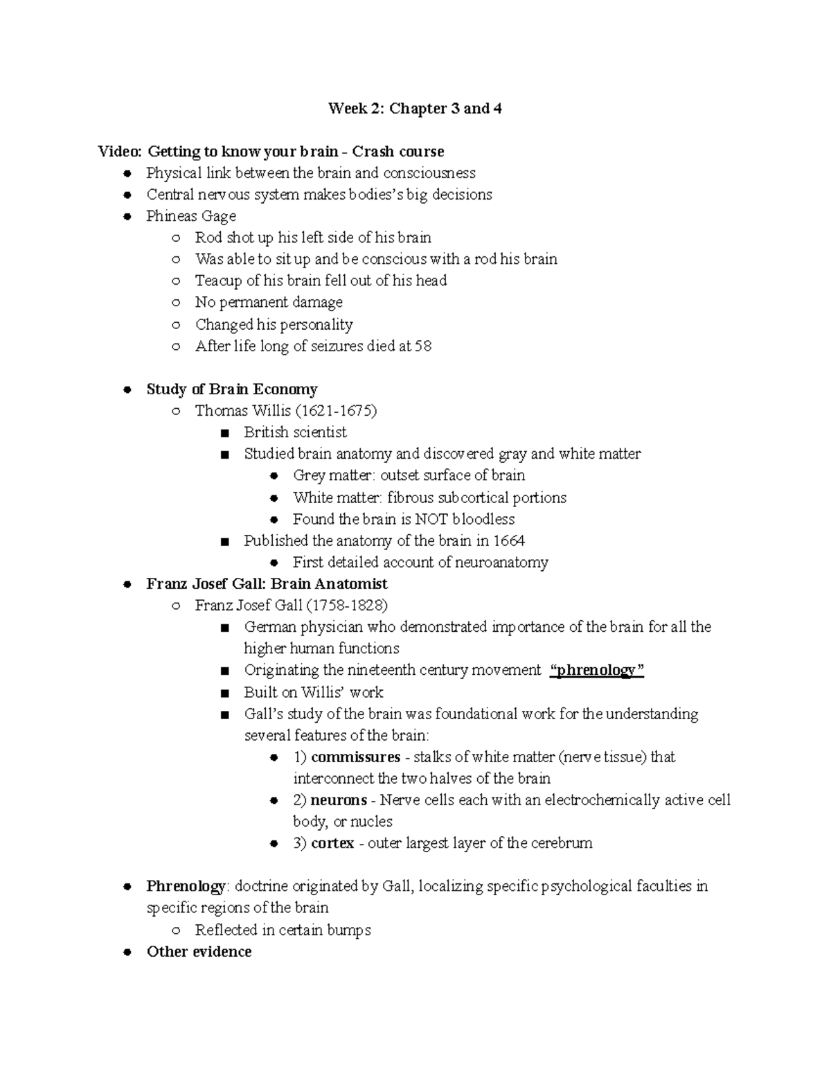 Psychology 3950 CH 3 & 4 notes - Week 2: Chapter 3 and 4 Video: Getting ...