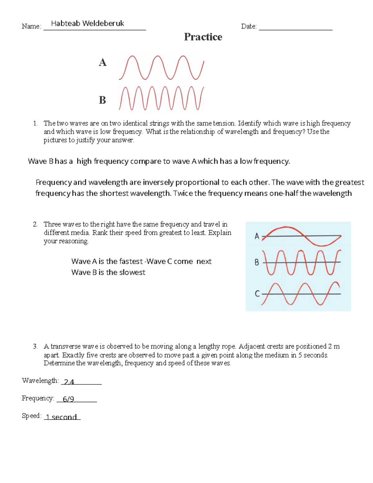 Kami Export - Habteab Weldeberuk - Waves Practice - Name: ____________________________ Date ...