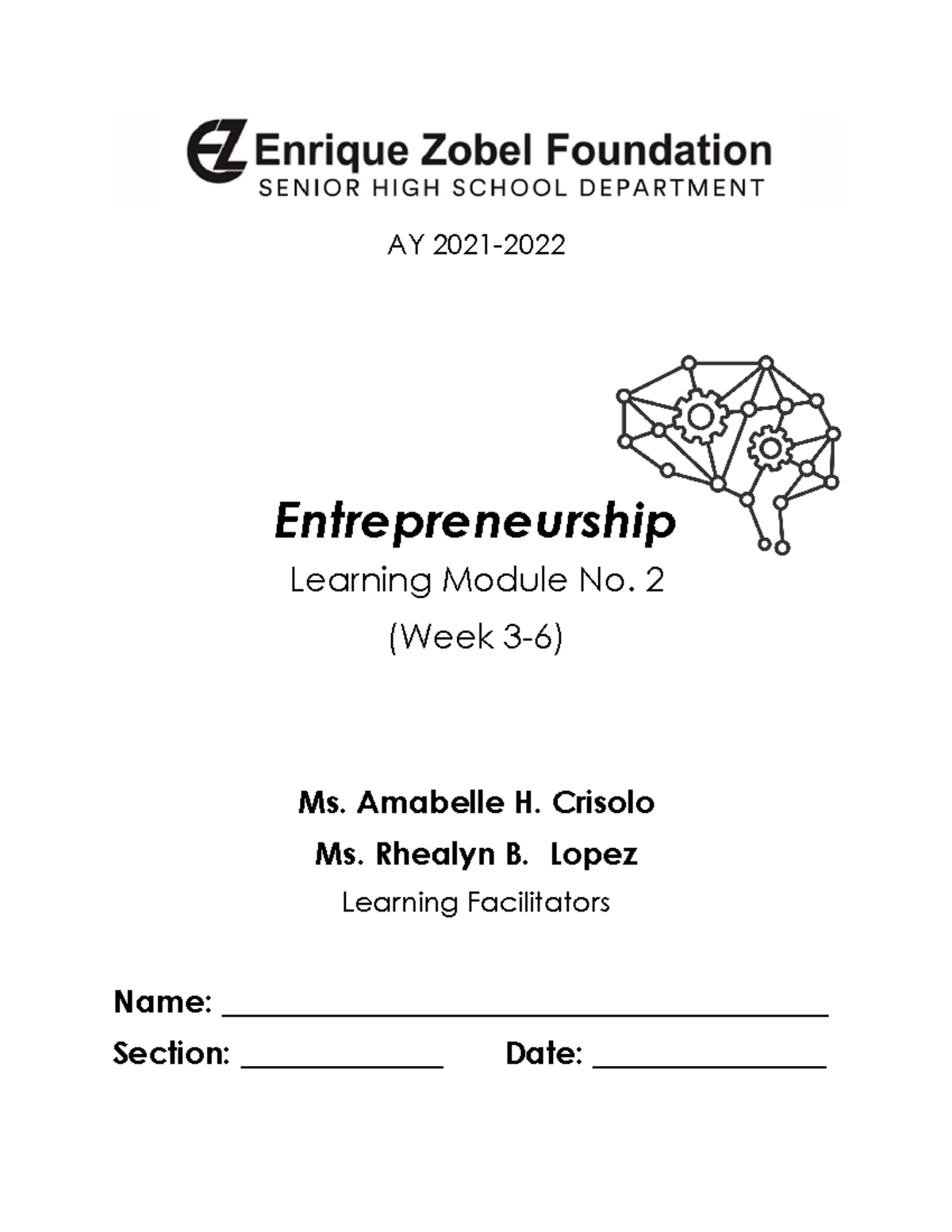 Entrep Module 2- Melcs - Good notes for studying. - AY 2021 ...