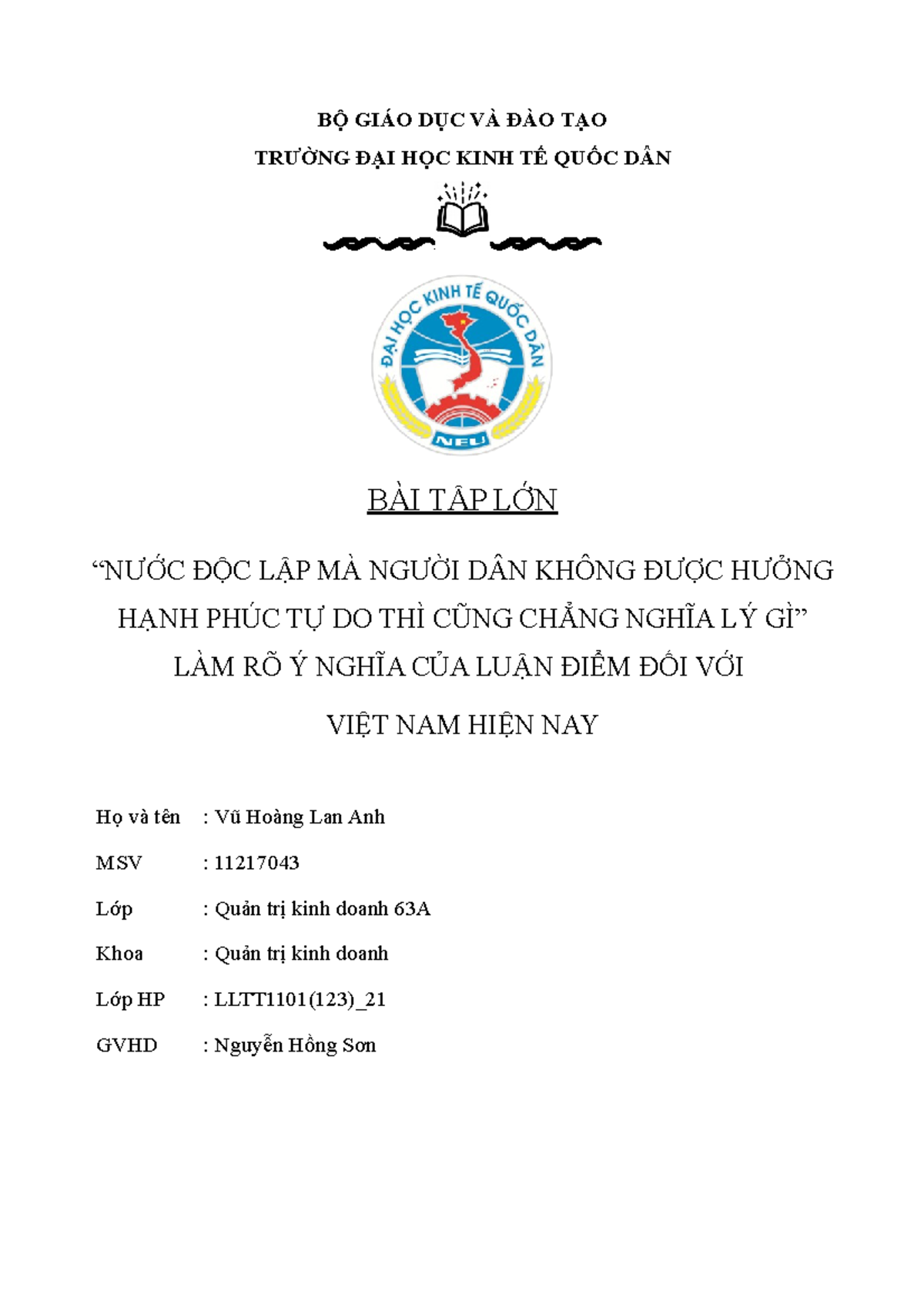 TT HCM 16 - Summary Introducción a la teoría del derecho - BỘ GIÁO DỤC ...