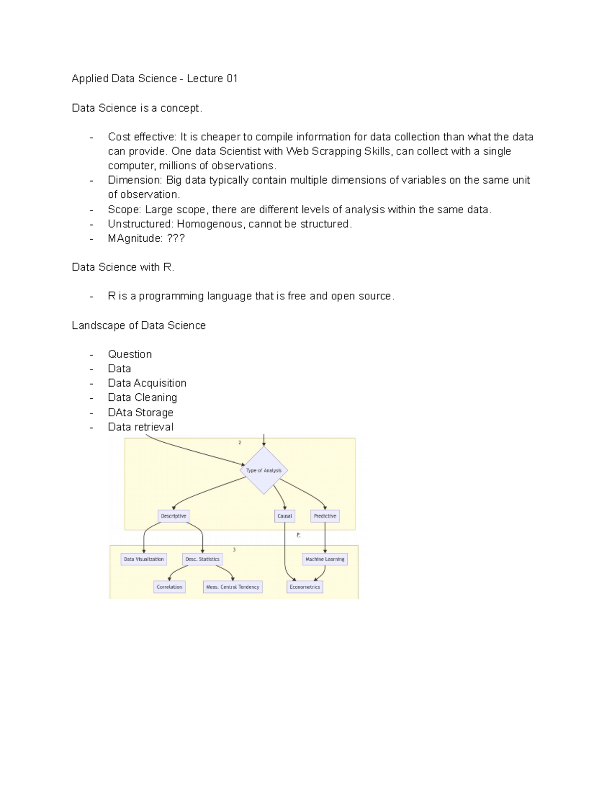 Applied Data Science - Lecture 01 - Cost effective: It is cheaper to ...