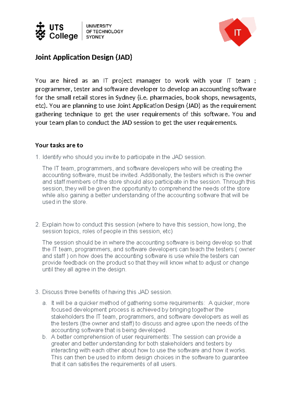 JAD - Joint Application Design (JAD) - Joint Application Design (JAD ...