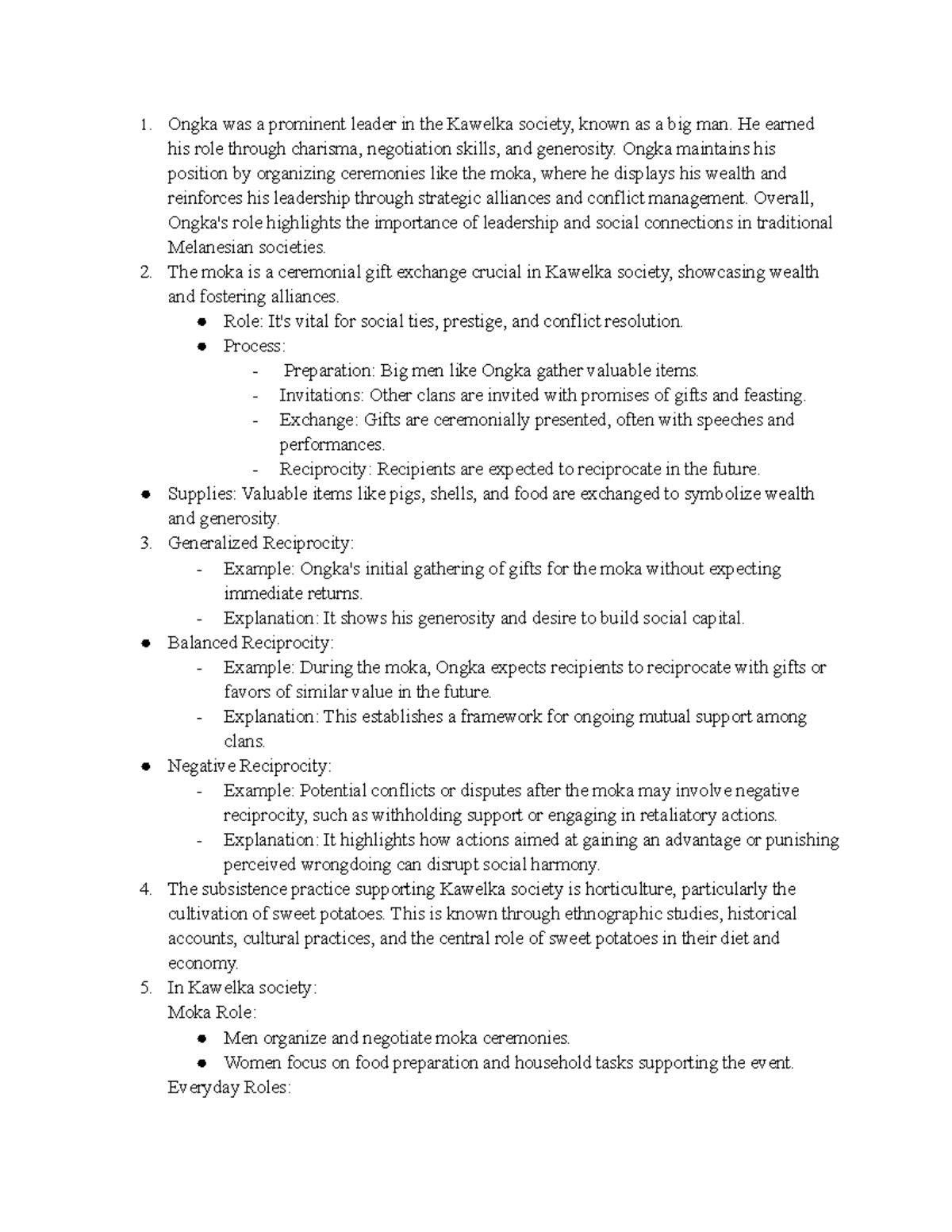 Ongkas Big Moka - 1. Ongka was a prominent leader in the Kawelka ...