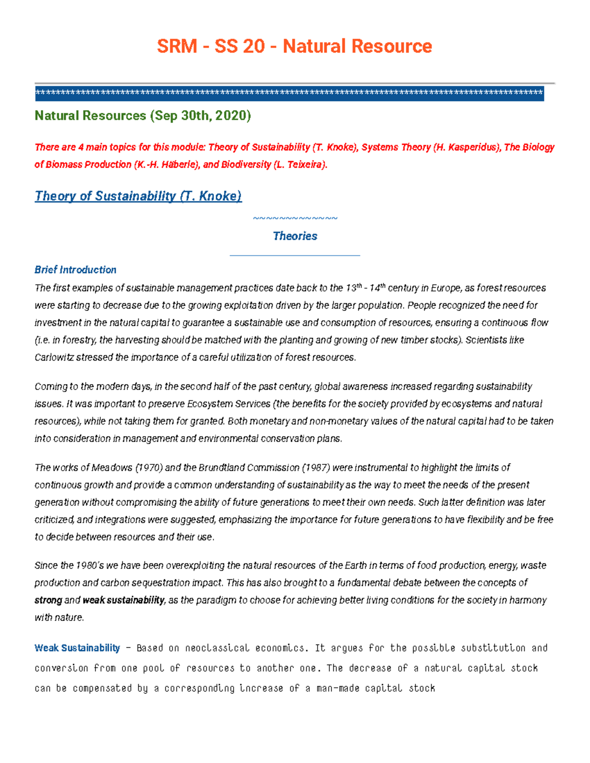 Study Guide Natural Resources - - Studocu