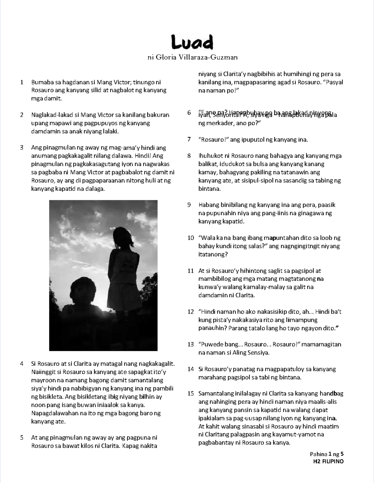 LUAD - Filipino Story - PahinaPahina 11 ngng 55 uaduad ni Gloria ...