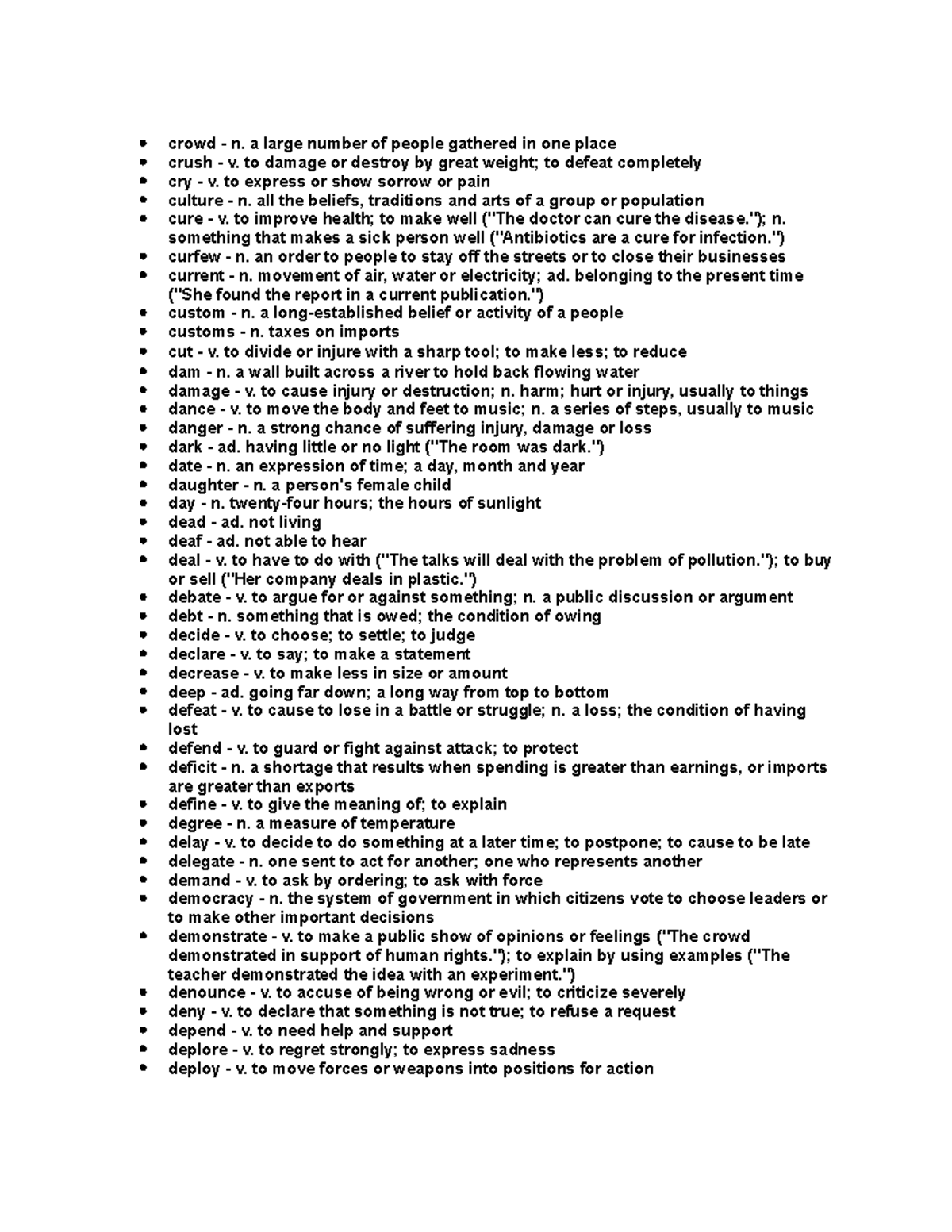 Crowd - words- explanation and examples. usage in sentences - crowd - n ...