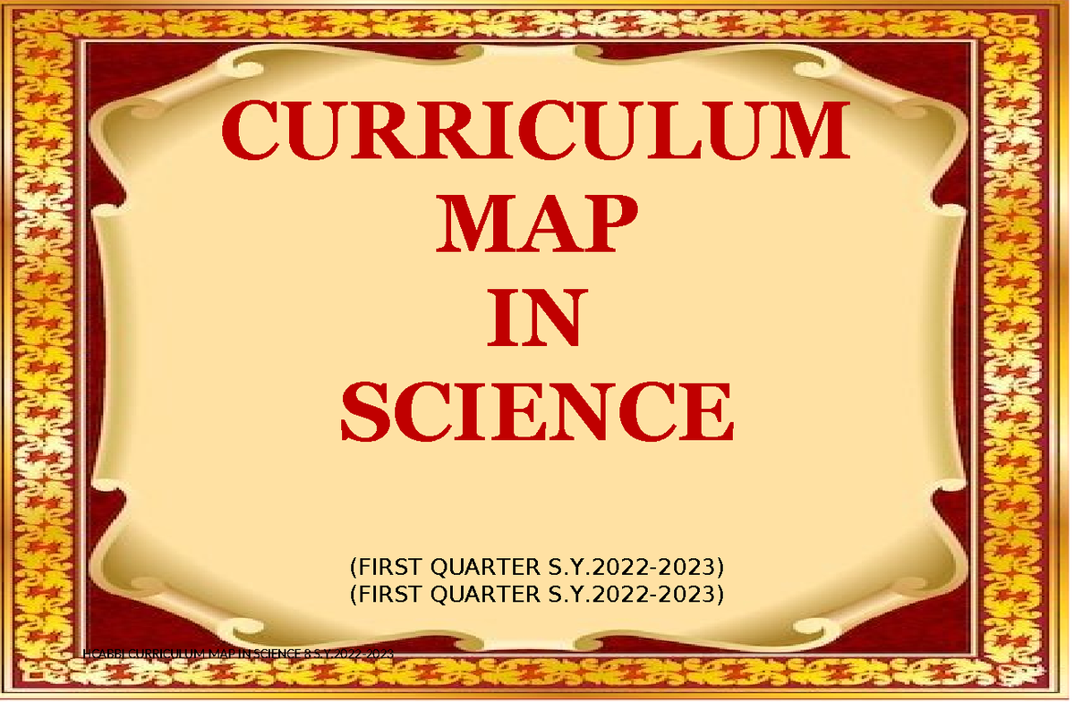 (1st Quarter) Science-08-Curriculum-Map - CURRICULUM MAP IN SCIENCE ...