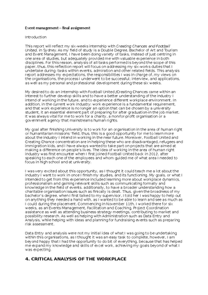 EM QUIZ 3 - Quiz 3 for event management. Topics 7 to 10. - EVENT ...