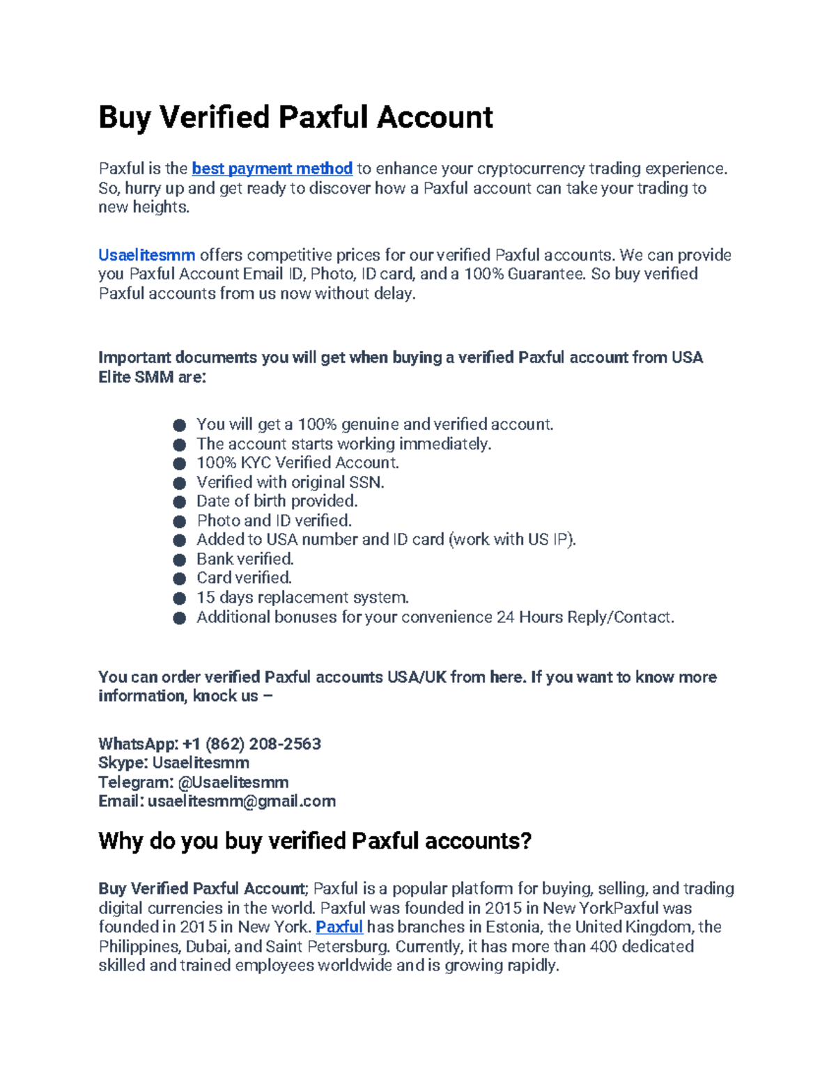 Why do you Buy Verified Paxful Accoun - Buy Verified Paxful Account Paxful is the best payment ...