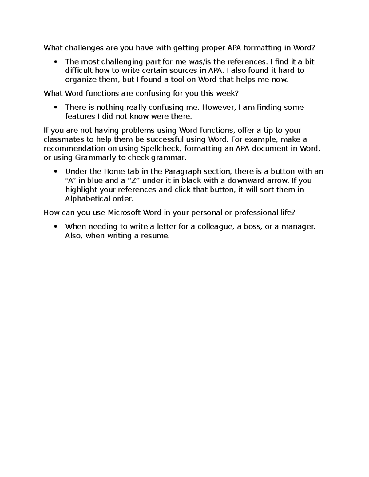 Comp wk7 discussion - What challenges are you have with getting proper ...