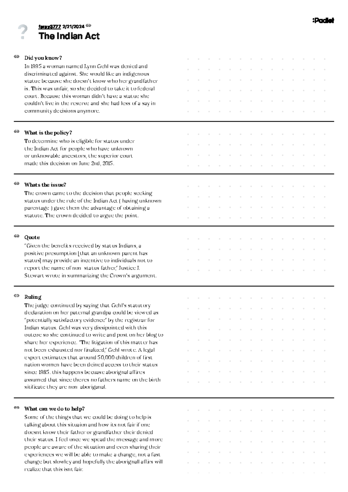 The Indian Act - this talks about the treaty in canada - faray 3777 2 ...