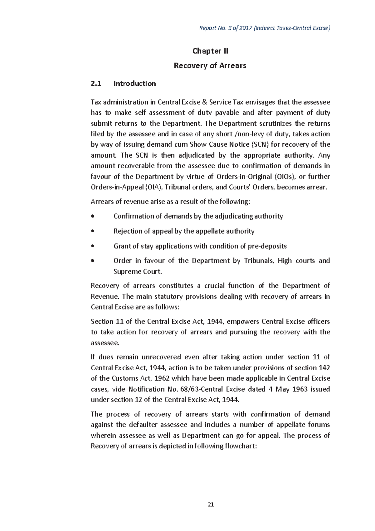 Chapter 2 Recovery of Arrears 0 - Chapter II Recovery of Arrears 2 ...