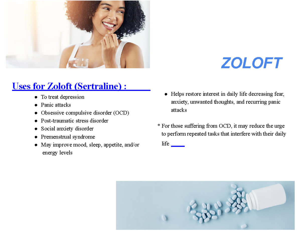 Intro to pharmacology: Zoloft Medication Drug Guide - ZOLOFT Uses for ...