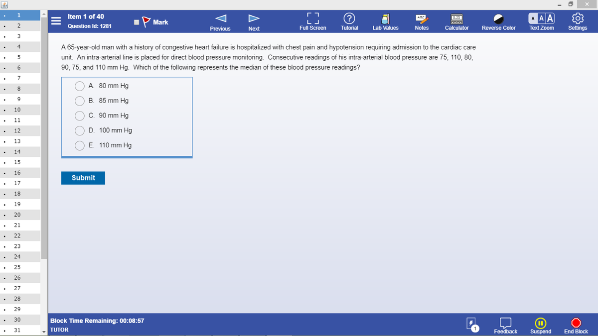 Biostat block 1 - USMLE style questions given in class by lecturer ...