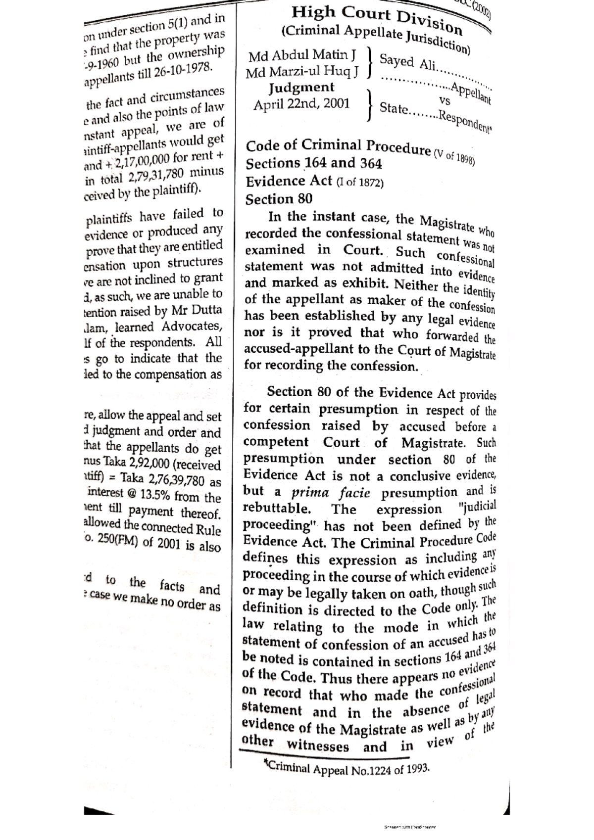 7 BLC - Vhjk - Law of evidence - DU - Studocu