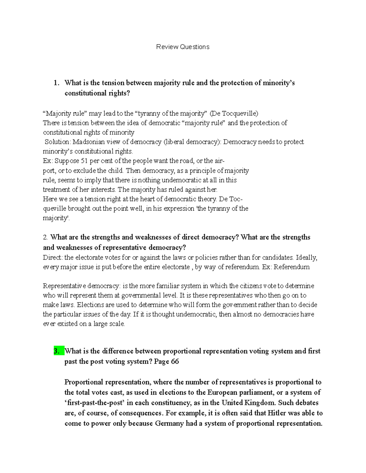 World Views test 2 - Review Questions 1. What is the tension between ...