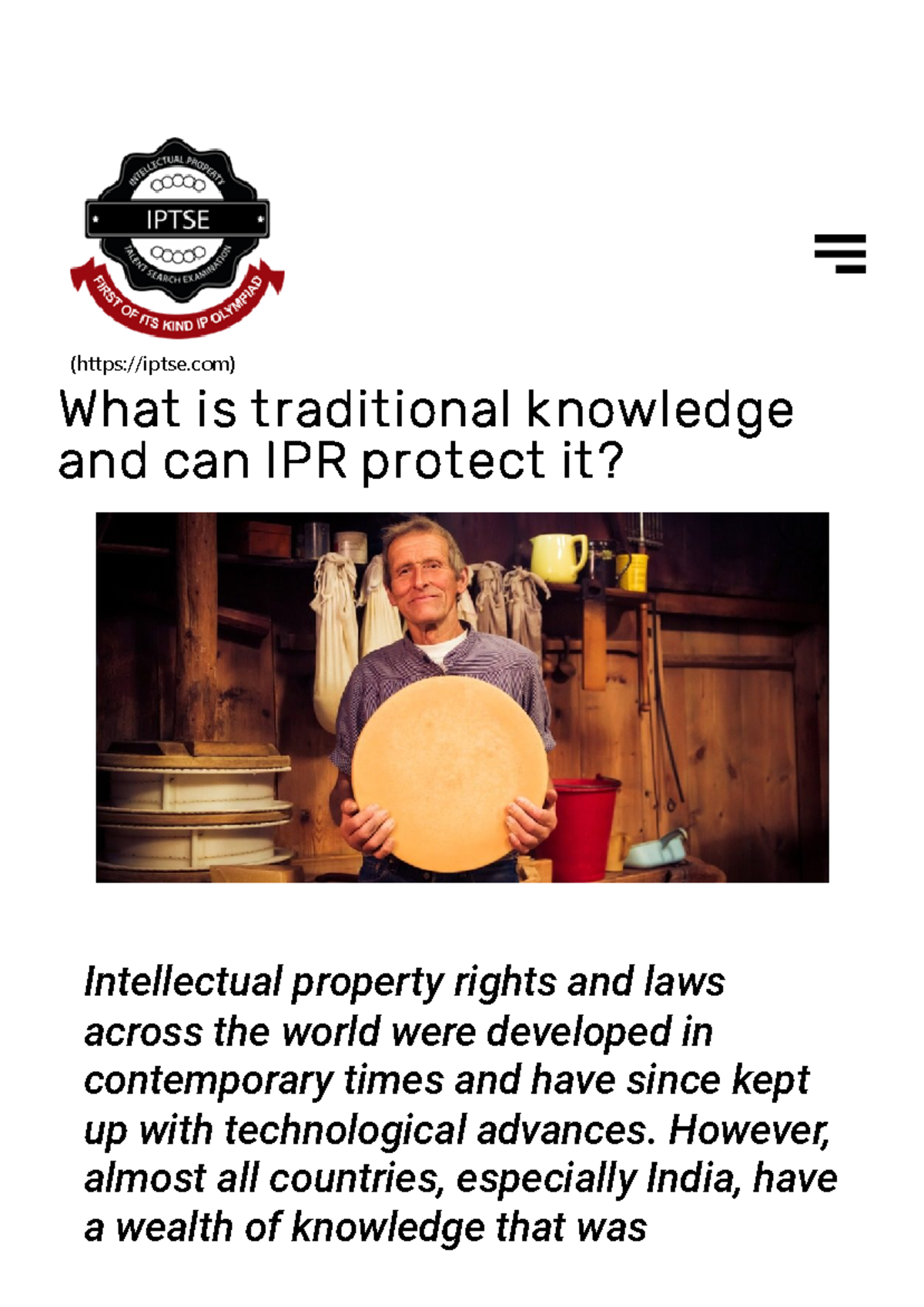 Importance of Protection of Traditional Knowledge Iptse - What is ...