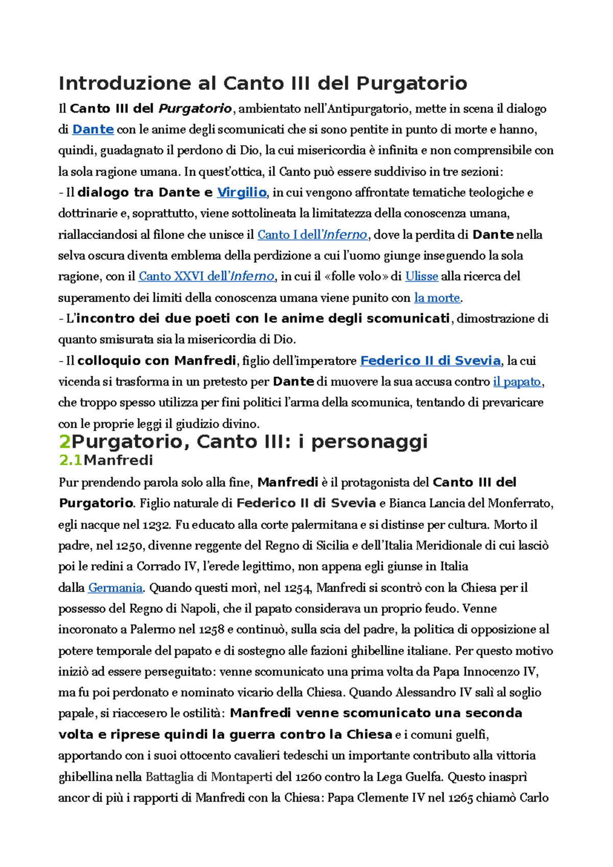 Canto III - In quest’ottica, il Canto può essere suddiviso in tre ...