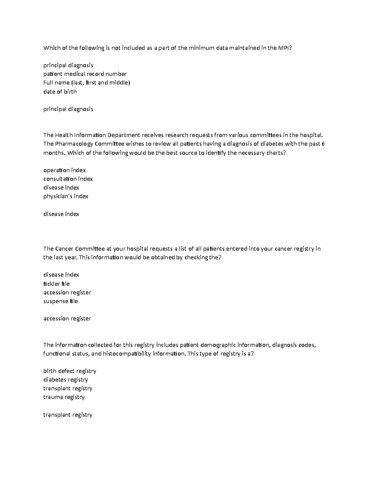 Module 6 quiz - Intro to health IT quiz with answers Brian gray - Which ...