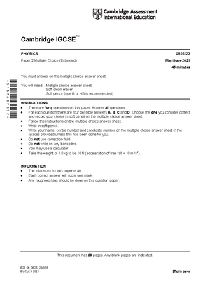 0625 s21 qp 41 - past paper - This document has 16 pages. Any blank ...