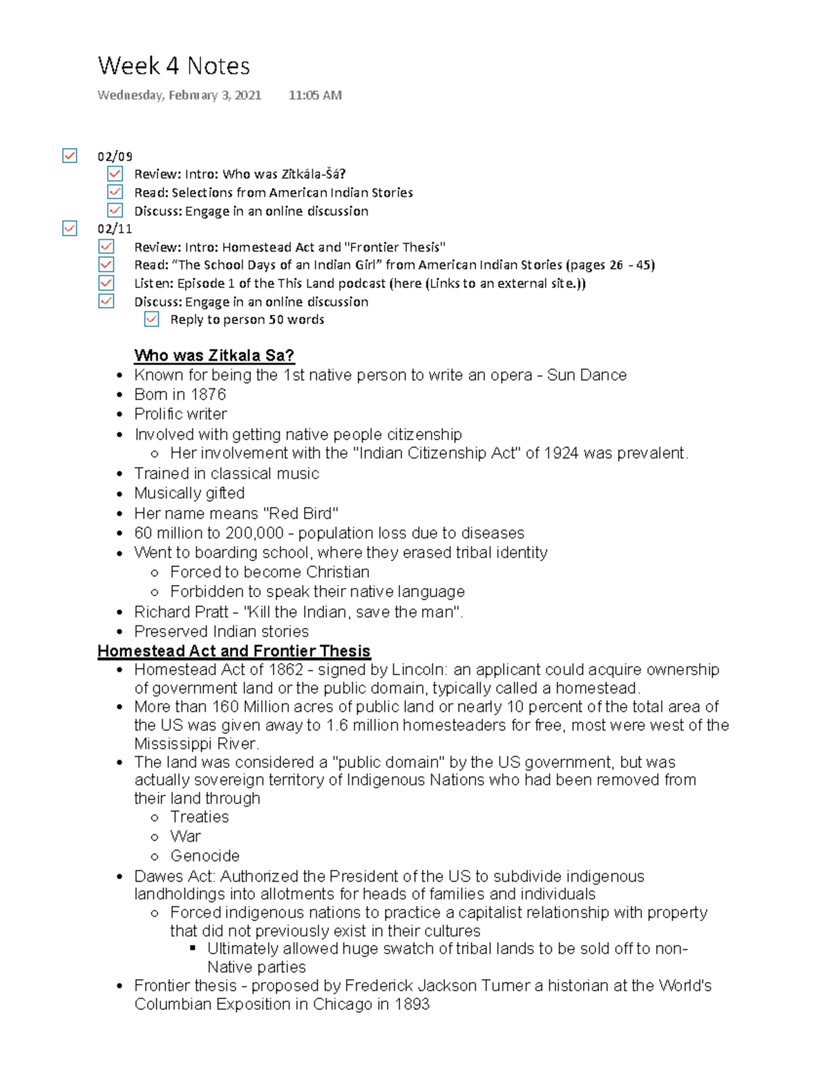 AHTM Notes 4 - Dr. Emily Roehl - Week 4 Notes Wednesday, February 3 ...